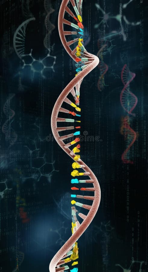 High Resolution DNA Sequence with Digital Analysis Futuristic ...