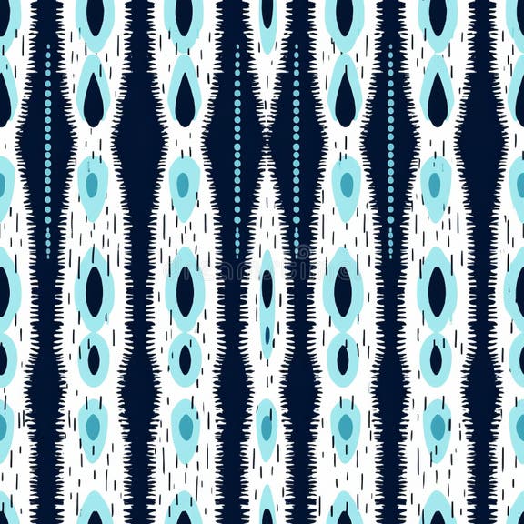 High Resolution Dotted Ikat Pattern for Symmetrical Designs Stock ...