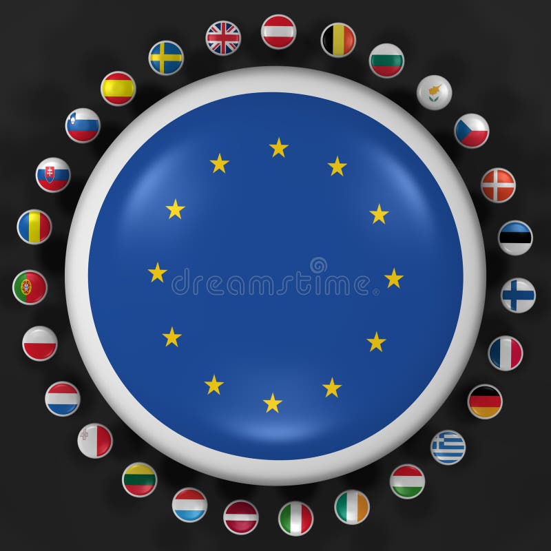 High Resolution European Union Symbols Stock Illustration ...