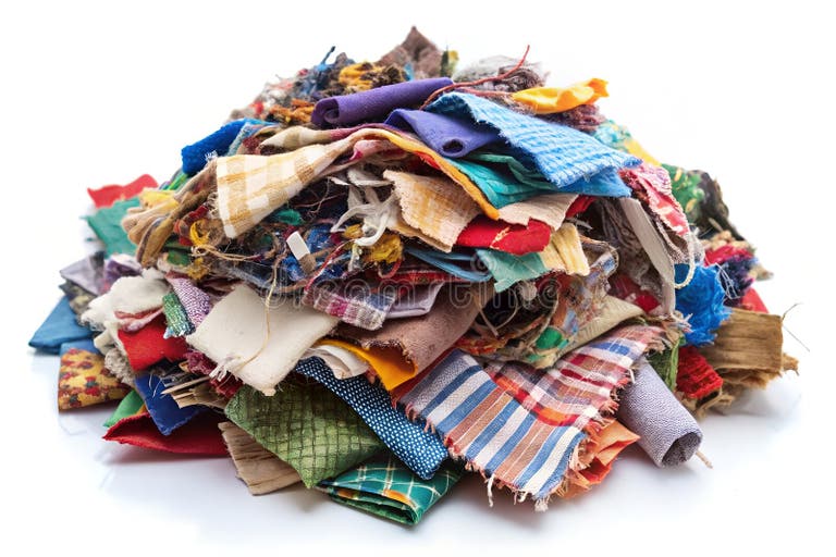 High-Resolution Fabric Scrap on White Background – 8K Texture Image ...