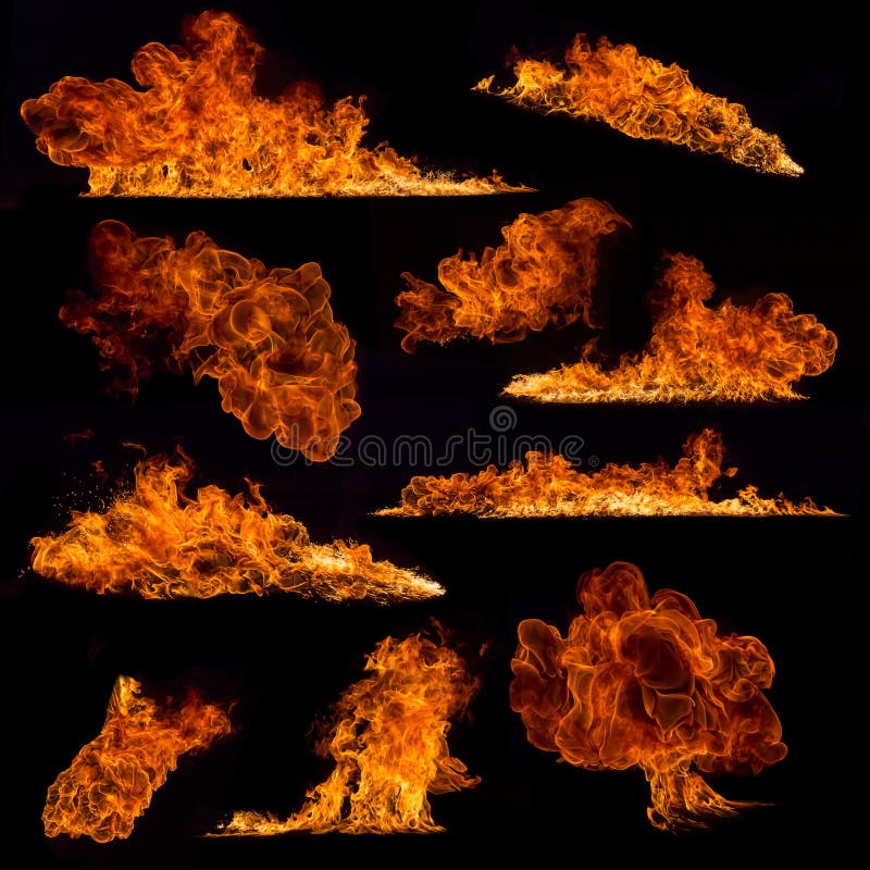 High Resolution Fire Collection Stock Photo - Image of smoke, bonfire ...
