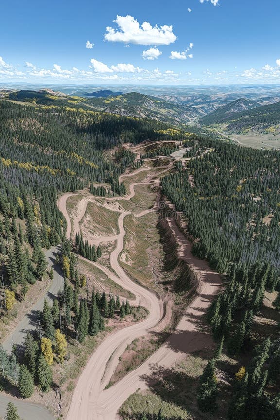 High-resolution GIS Aerial Visualization of a Forest with Elevation ...