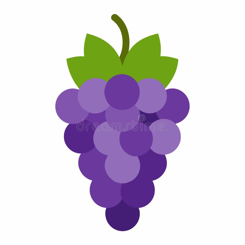 High-Resolution Grape Vector Art for Print Stock Vector - Illustration ...