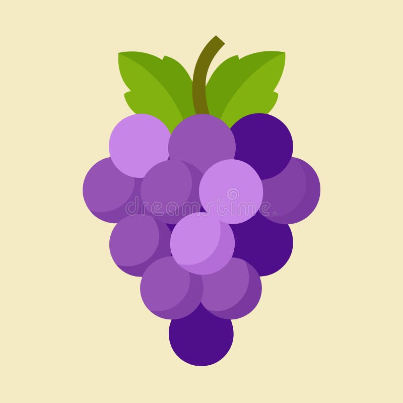 High-Resolution Grape Vector Art for Print Stock Vector - Illustration ...