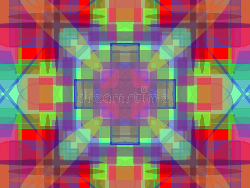 A High-resolution Hand Drawn Abstract Kaleidoscope Pattern Stock ...