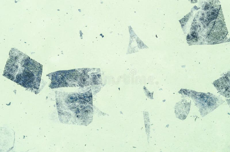 The Handmade Recycled Flower and Leaf Paper or Mulberry Paper Texture ...