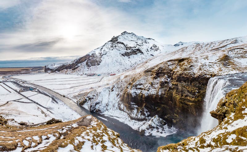 High Resolution Panoramic View with Jokulsarlon Glacier Lagoon, Iceland ...