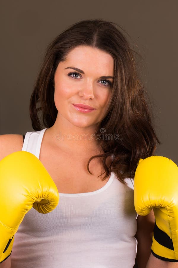 Beautiful female boxer stock image. Image of gloves, sporty - 30120651