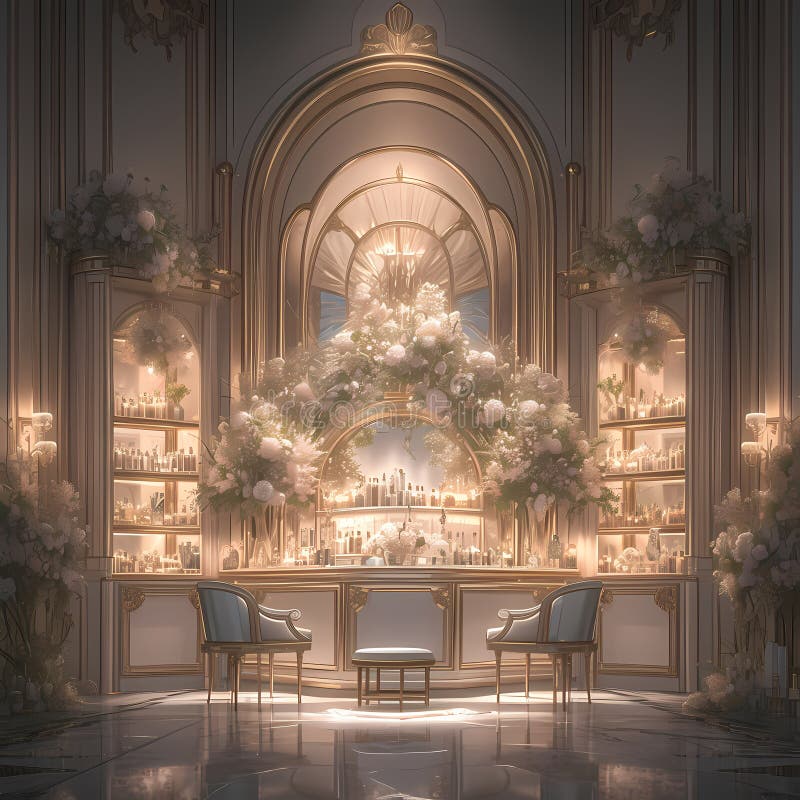 Opulent Bar Interior - Luxurious and Elegant Atmosphere Stock ...