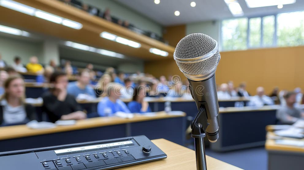 Captivating Conference Scene a High-Resolution Image of a Modern ...