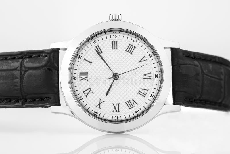 Chrome watch stock image. Image of second, timepiece, male - 3398993