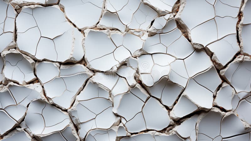 Cracked White Clay Texture Background - Dry Earth Surface Stock ...