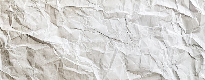 Crumpled Paper Texture White and Gray Background Stock Illustration ...