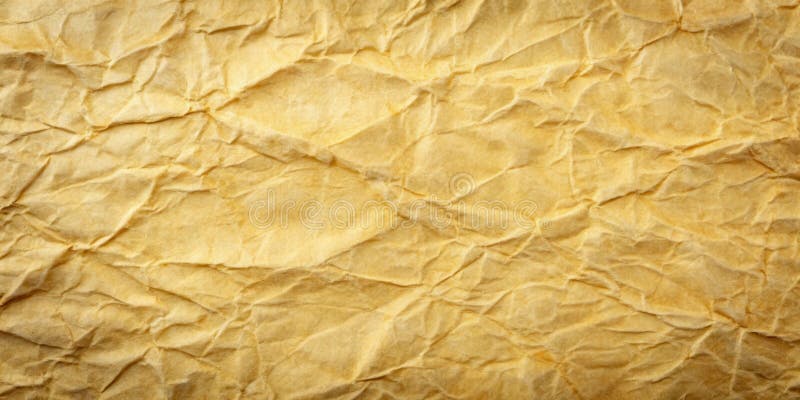 High-resolution Image of Crumpled, Textured, Yellowed Paper with Deep ...