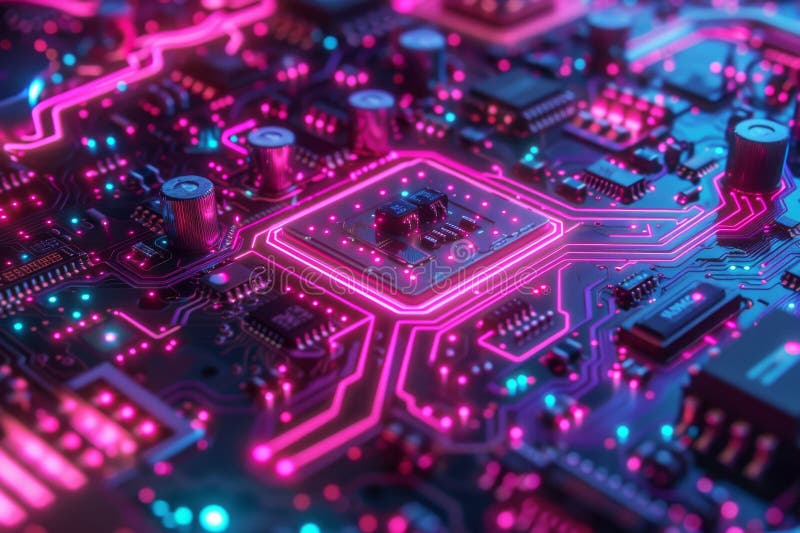 A High-resolution Image of a Cyber Abstract Backgrounds. Stock Image ...