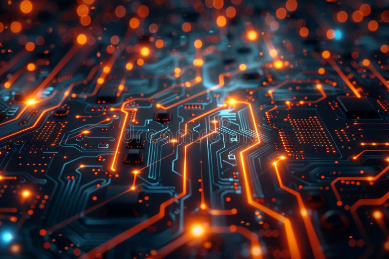 A High-resolution Image of a Cyber Abstract Backgrounds. Stock Image ...