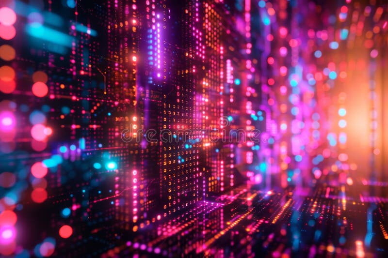 A High-resolution Image of a Cyber Abstract Backgrounds. Stock Photo ...