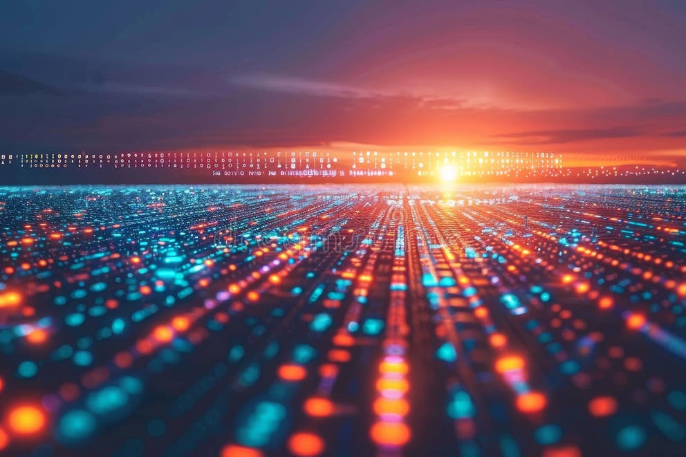 A High-resolution Image of a Cyber Abstract Backgrounds. Stock Photo ...