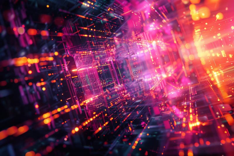 A High-resolution Image of a Cyber Abstract Backgrounds. Stock Photo ...