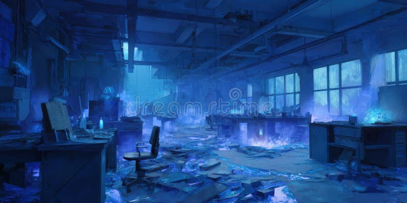 A Stunning Image of Desolate Lab Interior: a Futuristic Lab with ...