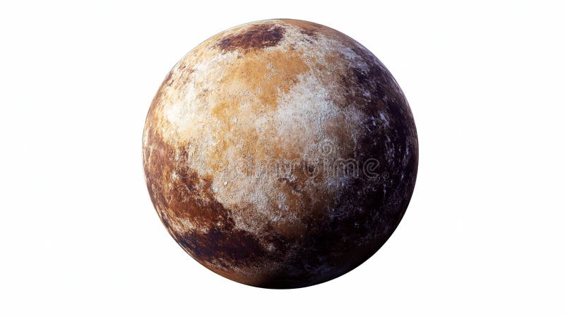 Detailed Brown and White Planet Surface Texture Image 3D Art Body Mars ...