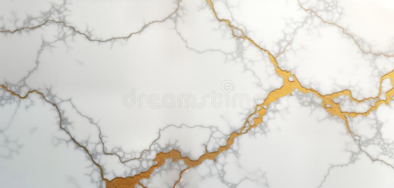 High-resolution Image of Elegant White Marble with Subtle Gold Veins ...