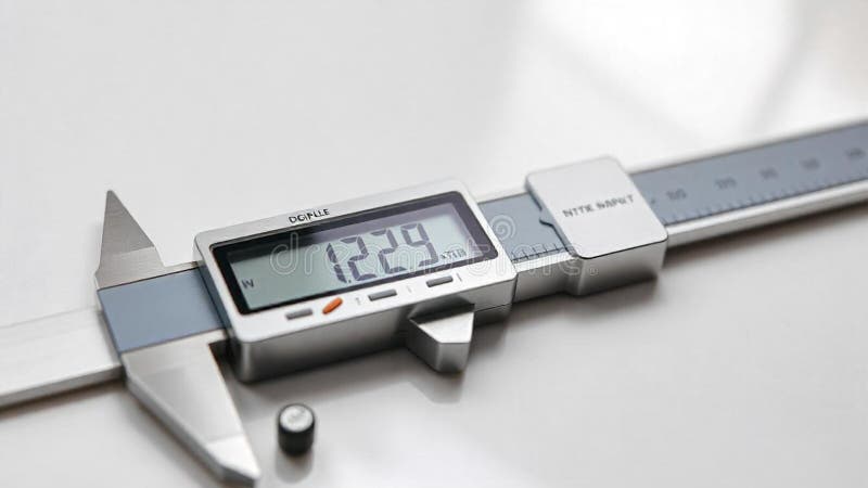 Close-up of Digital Caliper Measuring Tool Stock Image - Image of ...