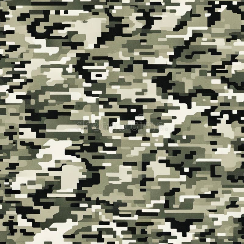 Modern Camouflage Digital Camo Pattern Textile Background Stock ...
