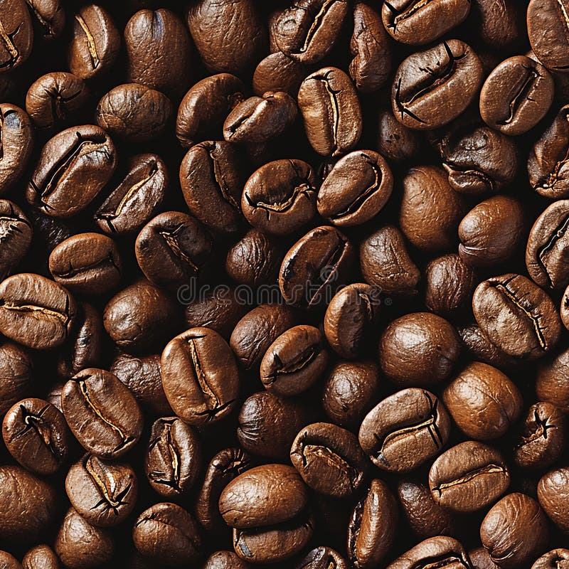 Seamless Coffee Bean Texture Pattern for Infinite Creations Stock ...