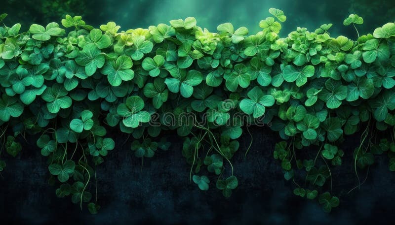 Discover the Allure of a Stylized Clover with Interwoven Vines ...