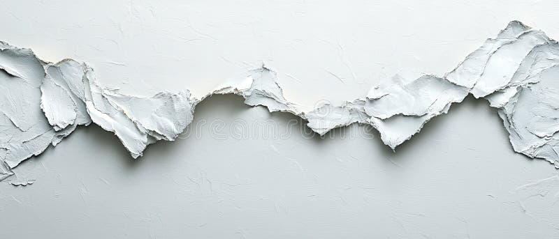 Abstract White Texture Ripped Paint or Plaster Stock Illustration ...