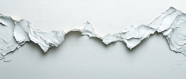 Abstract White Texture Ripped Paint or Plaster Stock Illustration ...