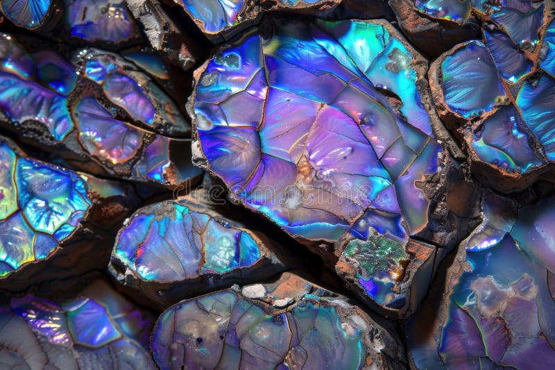 Shimmering Opal Elegance. Minimalistic Opal Background Stock Image ...