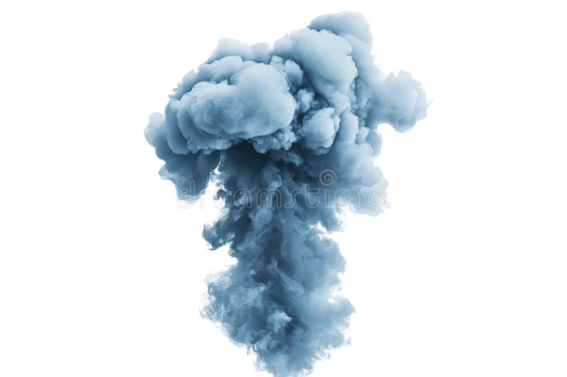 Ethereal Blue Watercolor Splash: Smoke & Paint Effect, Abstract ...