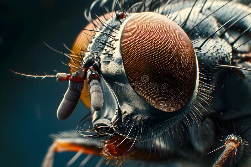 High-Resolution Image of a Fly S Faceted Eye Stock Illustration ...