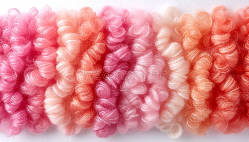 A High-resolution Image of Intricately Twisted Pink Yarns, Creating a ...