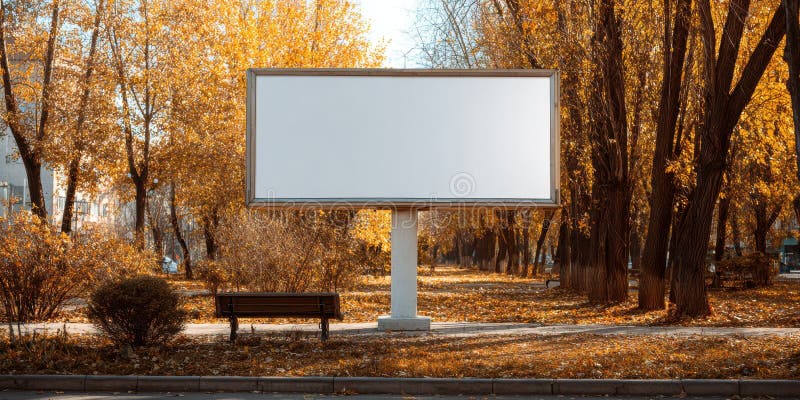 A 4K Photo of Large Blank Billboard with White Copy Space for Mockup ...