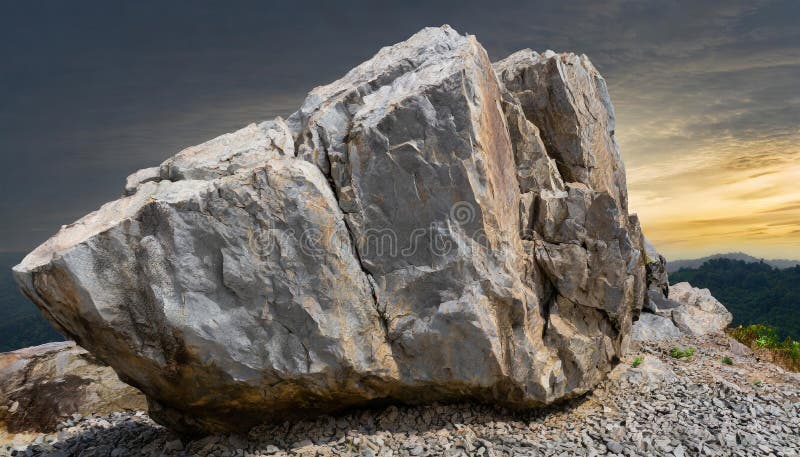 High-Resolution Image of a Large Heavy Rock with Rugged Texture and ...