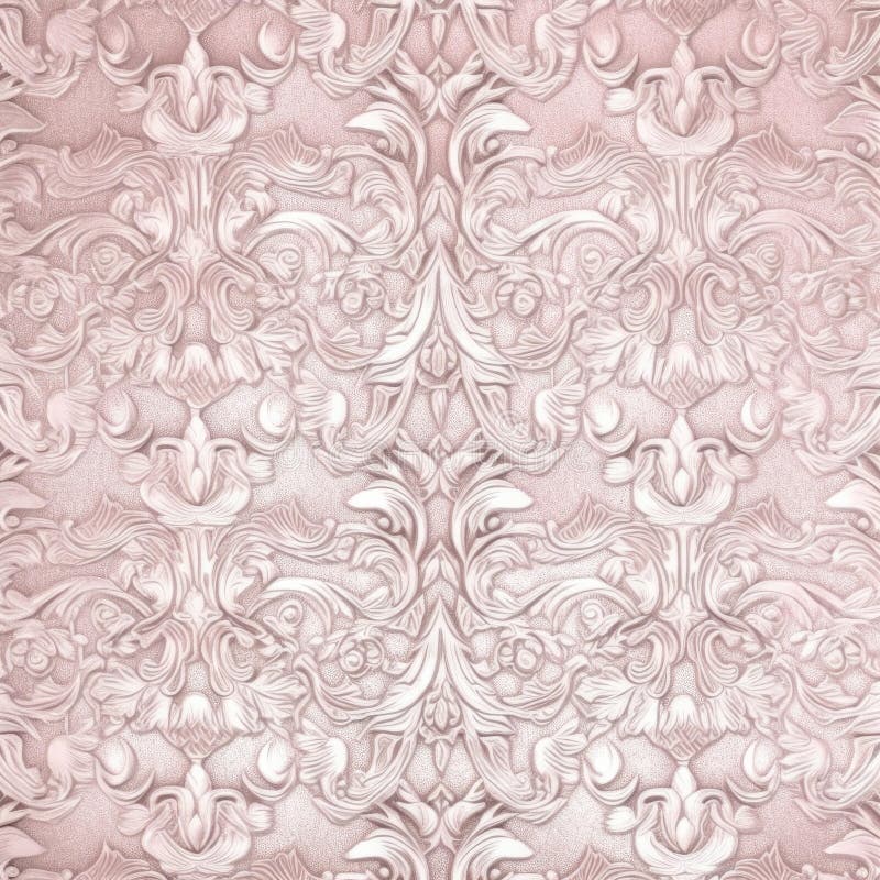 Elegant Pink Baroque Wallpaper Texture, AI Generated Stock Image ...