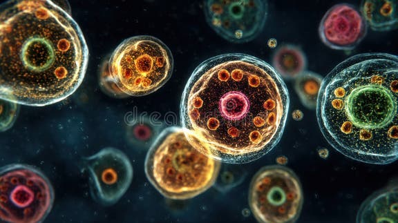 A Stunning Image of Microscopic View of Cells Dividing and Multiplying ...