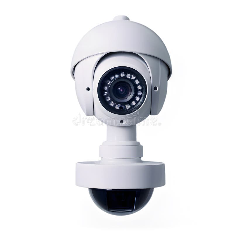 A High-resolution Image of a Modern CCTV Security Camera Mounted on a ...