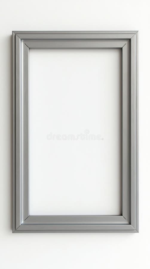 Modern Metal Picture Frame on White Background High Resolution Stock ...