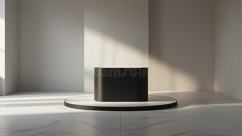 A High-resolution Image of a Modern Podium Centered in a Clean, Minimal ...