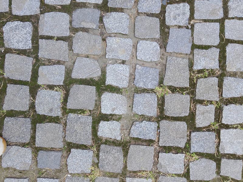 Detailed Close Up View on Cobblestone Street Textures in High ...