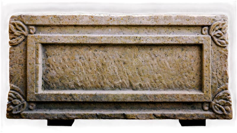 High-Resolution Image of Ornate Rectangular Stone Plaque with Intricate ...