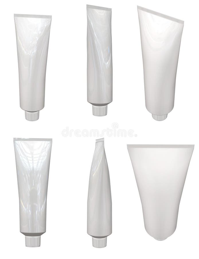 3D Rendering - High Resolution Image Plastic Tube Template Isolated on ...