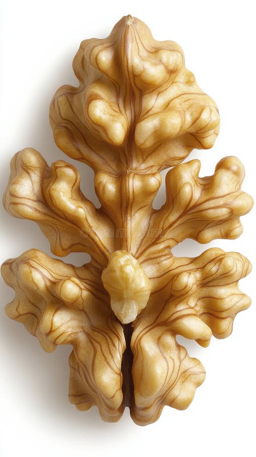 Explore the Intricate Details of a Walnut Kernel in this High ...