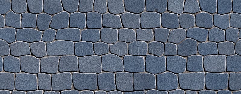 Seamless Blue Cobblestone Texture Stone Wall Background Irregular ...
