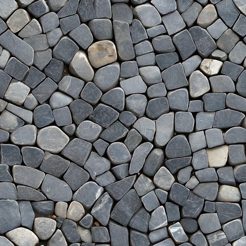 Seamless Grey Cobblestone Texture Stone Wall Background AI Generated ...