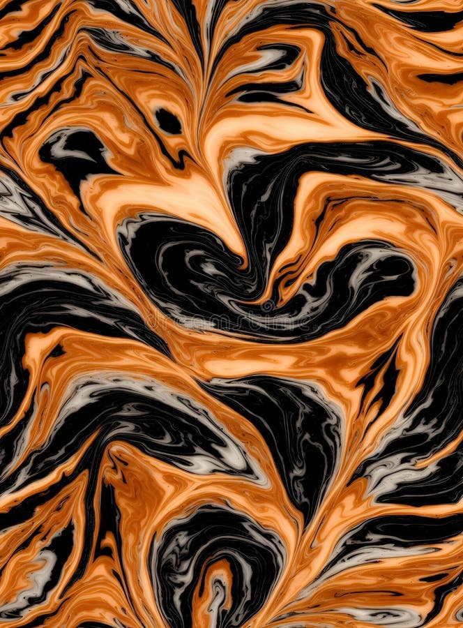 Luxurious Orange Veined Marble Seamless Pattern for Elegant Designs ...